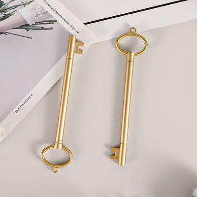 婚礼创意高档钥匙笔结婚誓言手卡复古签字笔手写祝福贺卡签到