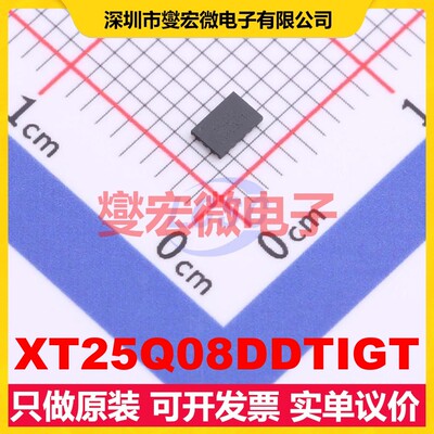 XT25Q08DDTIGT DFN-8-EP(2x3) 8Mbit NOR FLASH存储器芯片IC