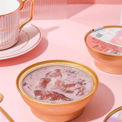 常晨曦鱼椰汁紫米鱼VUR胶105克*5碗即食深海花胶礼盒胶原蛋白温保