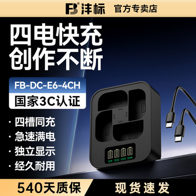 沣标E6相机电池充电器45WPD快充