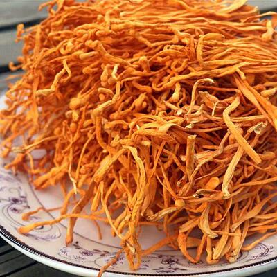 50BUZ0g虫草生花虫草花干 食干货非特级野虫无硫薰金草孢子头新货