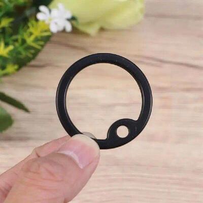 4 Pcs Dog ID Tag Silencers Silicone Dogtag (Black)
