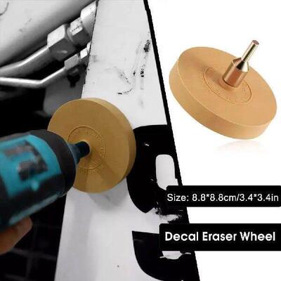 8.8*8.8cm Innocuous Decal Eraser Wheel Odorless Harmless