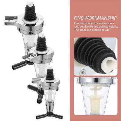 3pcs Water Distributor Pump Liquor Wall Mount Shot Pourer