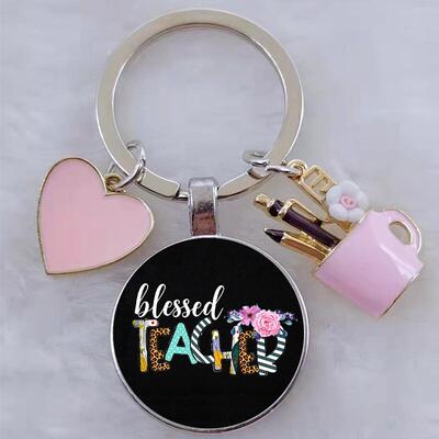 Blessed Teacher, DIY Teacher's Day Gift Keychain Thank Y