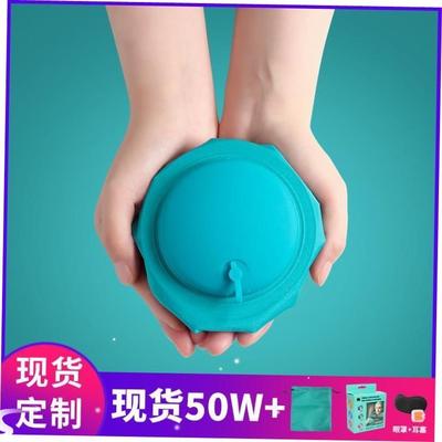 Press inflatable U-pillow portable air travel neck pillow