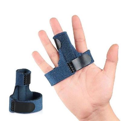 1PC Blue Cloth Trigger Finger Splint Straighten Broken Bent