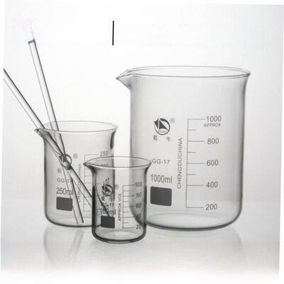 Shuniu large and small glass beaker 25 50 100 250 500 1000ml