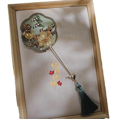 KWC秀禾扇迷你小子巴新掌扇晨造型拍照婚扇礼道具古袍风小巧娘团