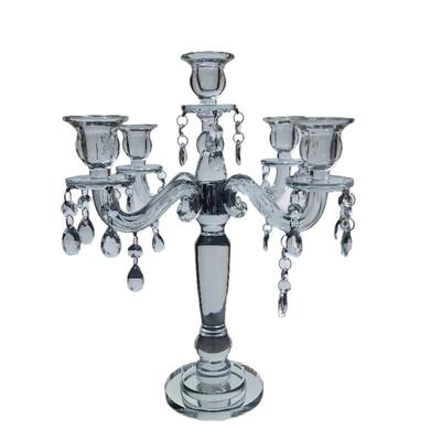 华水晶5250-38-烛台式档布置高中式风婚奢礼婚庆灯饰蜡台专用欧餐