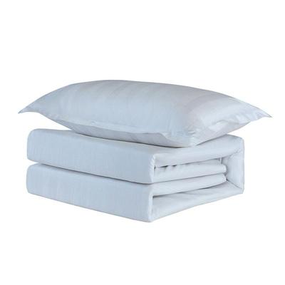 医院床单被套床上三件套纯棉全棉旅馆宾馆铁路车站诊所病床白缎条