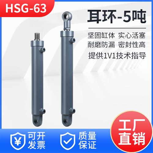 63缸径双向油缸液压缸升降机5吨大全双耳定做舞台车升降焊接油顶