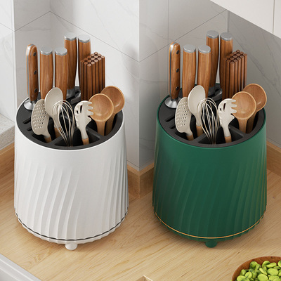 Multi functional rotating knife holder, household kitchen storage rack, countertop kitchen utensil storage box, chopsti