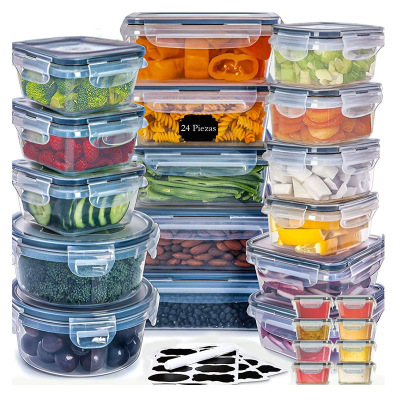 Set storage box, sealed jar, kitchen refrigerator, transparent sealed PP plastic food new material storage and preserva