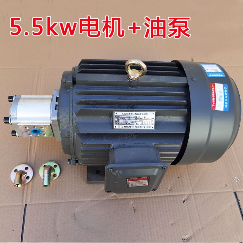 热销380v电机油泵总成 液压泵站立式卧式三相电齿轮泵专用直插式