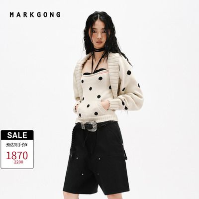 MARKGONG粗针织短披肩