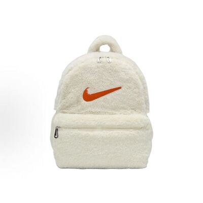 Nike耐克 品牌LOGO 情侣款毛绒双肩包 FZ1330-113