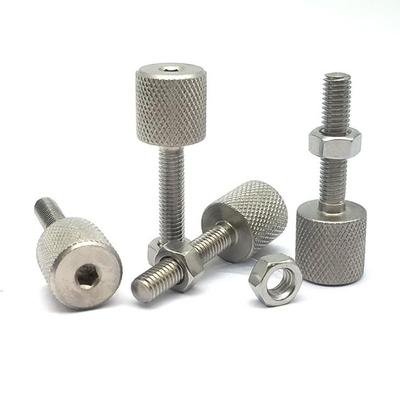直销内六角孔滚花旋钮型调整螺手拧螺杆AJKTNM3/4/5/6/8/10/12/16