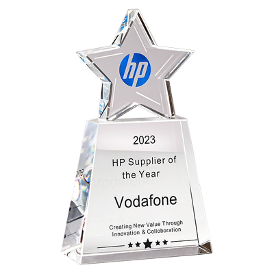 东南水晶五角星系列奖杯