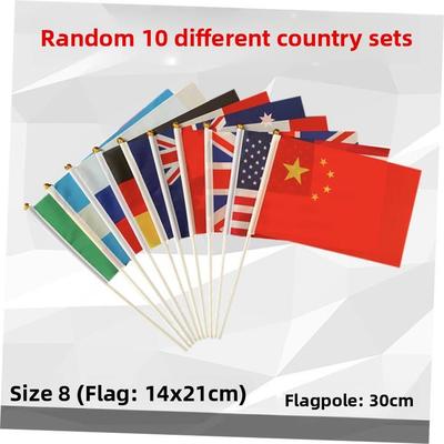 Decorative coloured flags flag of the world Hand signal fla1