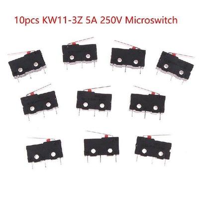 10Pcs Tact Switch KW11-3Z 5A 250V Microswitch 3PIN Limit