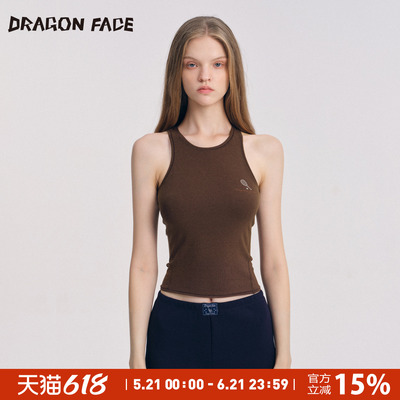 【明星同款】龙脸 DRAGON FACE 弹力运动背心 修身背心网球背心