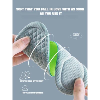 1Pair Memory Foam Plantar Fasciitis Relief Shoes Insole Arch