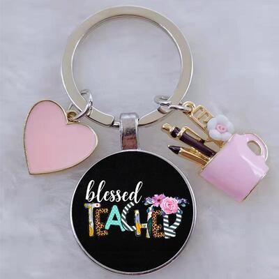 Blessed Teacher, DIY Teacher's Day Gift Keychain Thank Y