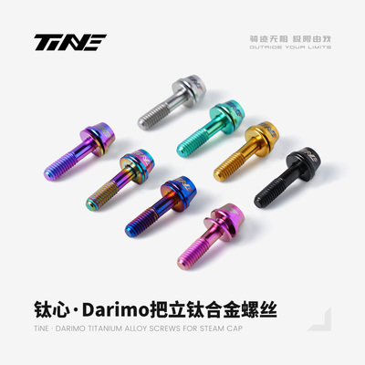 TiNE 公路车零配件darimo把立钛合金螺丝自行车一体把专属