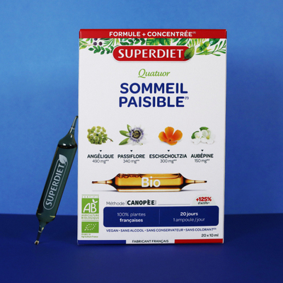 法国本土版QUATUOR SOMMEIL PAISIBLE BIO调理睡眠20支/盒