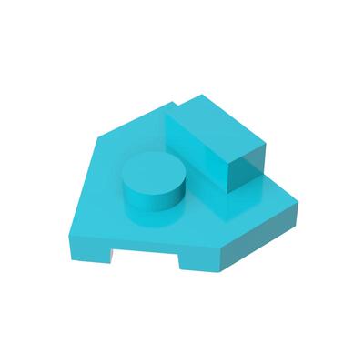 高砖积木零件GDS-M228配件2x2 楔形板兼容小颗粒MOC拼插散件