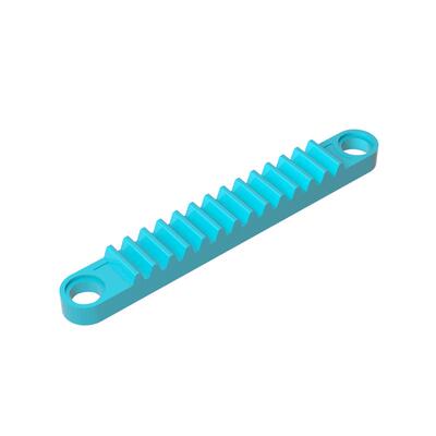 高砖积木零件GDS-1170配件1x8 带栓孔齿轮条兼容6630MOC拼插散件