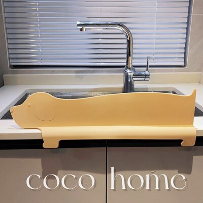 小狗水槽挡水板厨房防溅