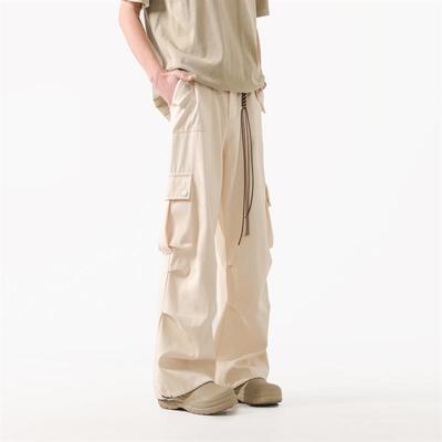 City Hipster美式工装裤男秋季潮牌宽松直筒百搭情侣重磅休闲长裤