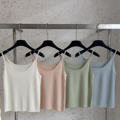 云朵设计吊带清新减龄显瘦背心（含32.1绵羊毛）(不含外搭)652606