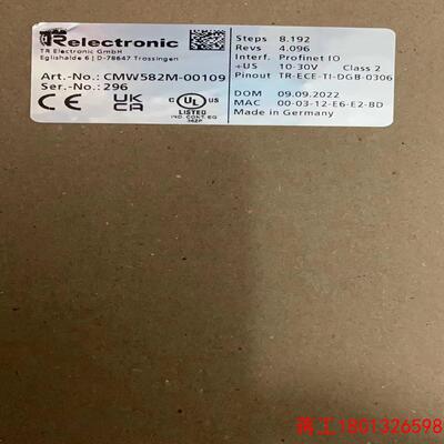 TR编码器CMW582M-00109全新原装议价
