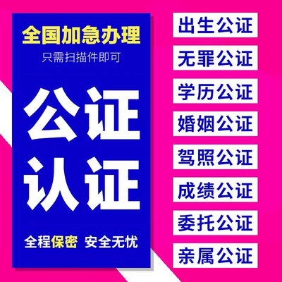 德国申根签证【全国办理】亲属关系出生医学公证海牙认证电子