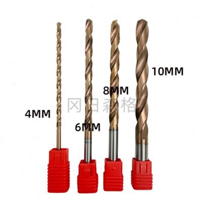 10 5钨钢钻头加长钻 150 6mm整体合金涂层*4直柄12麻花钻8 加长