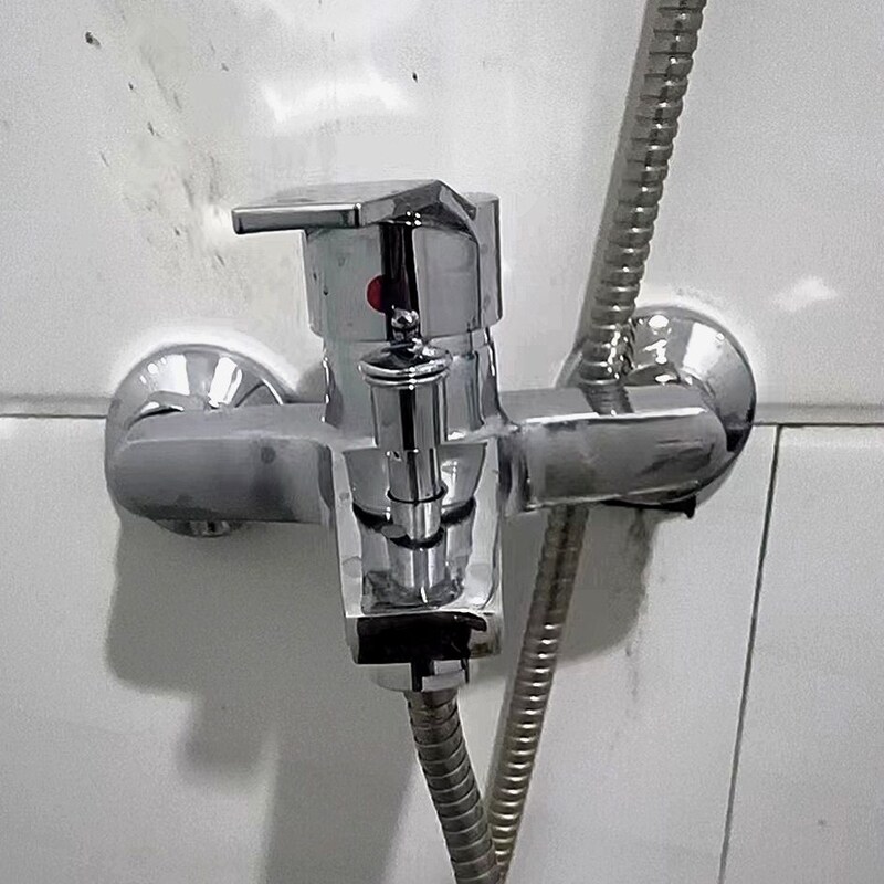 浴盆全铜冷热水浴室三联浴缸暗装通用型水龙头混水阀花洒入墙式