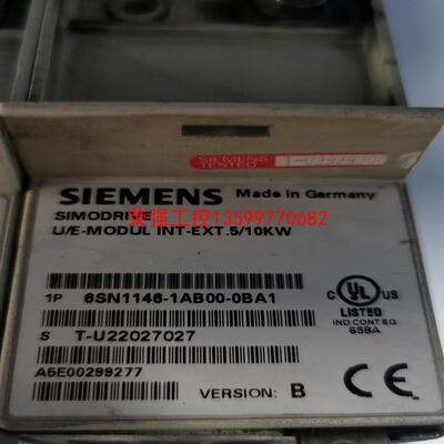 【荣强工控】6SN1146-1AB00-0BA1 西门子  5KW