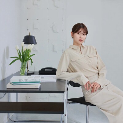 Her lip to 多穿法斜纹布衬衫 日常都市感极简质感百搭