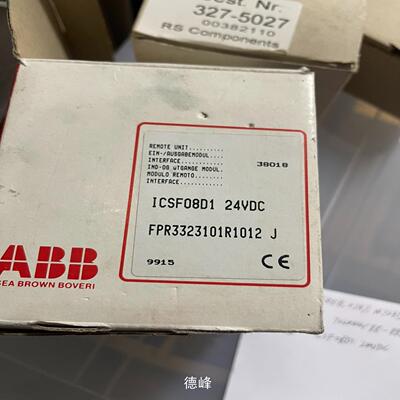 [德峰]ABB CS 31 ICSF08D1/FPR3323101R议价