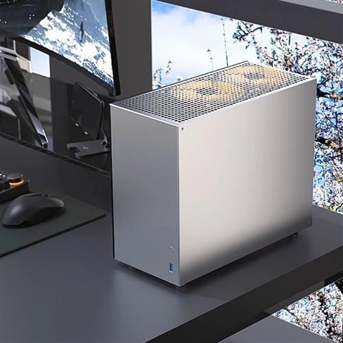 小喆c2p优品C2P matx迷你简约itx小机箱全铝玻璃侧透ATX电源台式K_虎窝淘