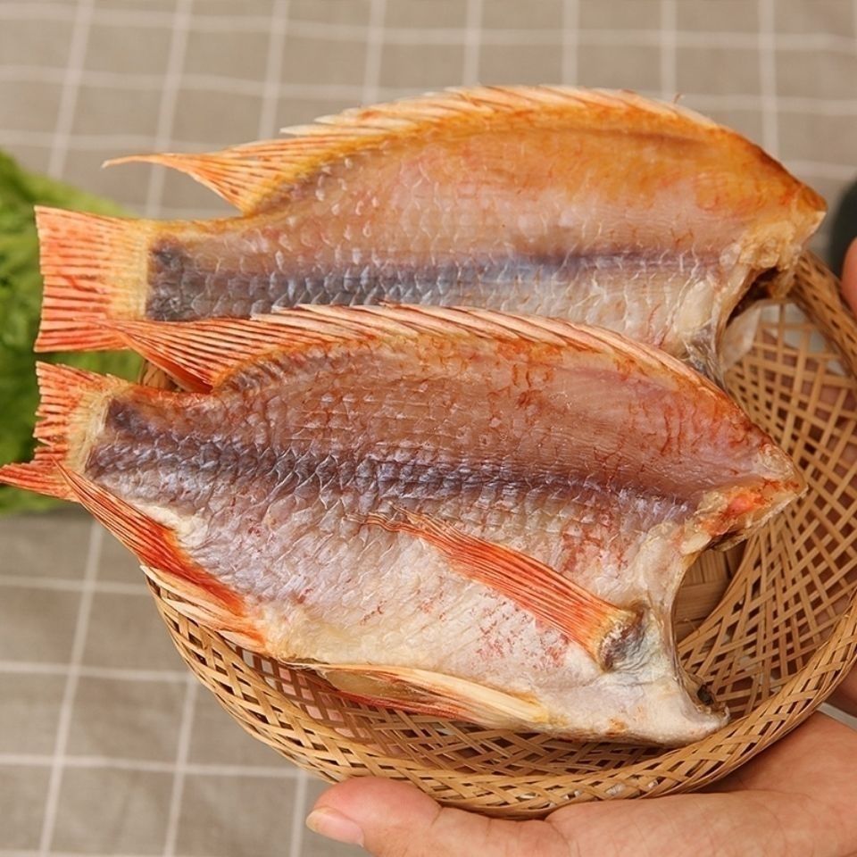 广东特产红鱼深海鱼干新鲜鱼干去头去肚海鱼红立鱼生晒海鲜干货