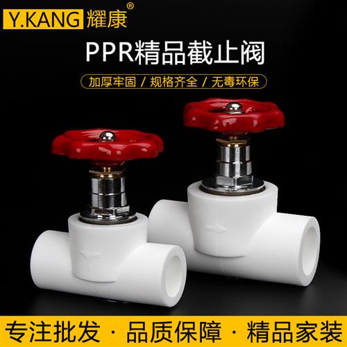 加厚 PPR水管阀门ppr升降式球阀204分256分截止阀 PPR水管管件配