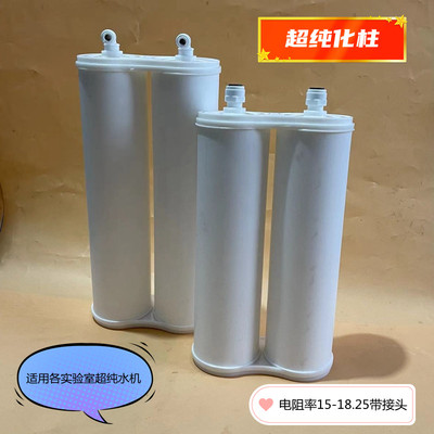 实验室纯水机超纯化柱纯水柱预处理柱RO膜双通道UP滤芯阴阳离子柱