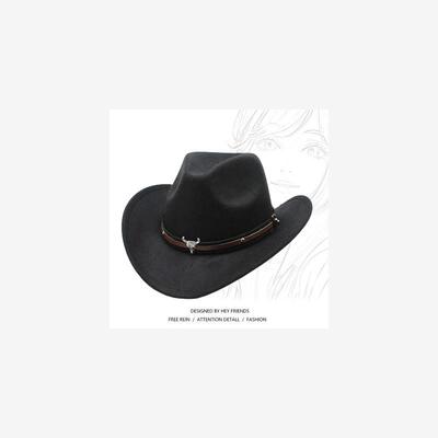 men and women's hat western cowboy jazz cap sun hat西部礼帽