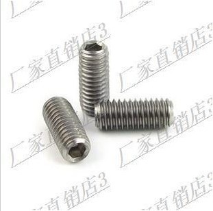不锈钢内六角凹端紧定螺