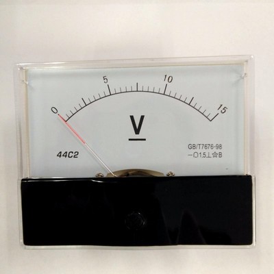 44C2 5V 10V 12V15V 30V 50V 正负10v直流指针式电压表面板表仪表