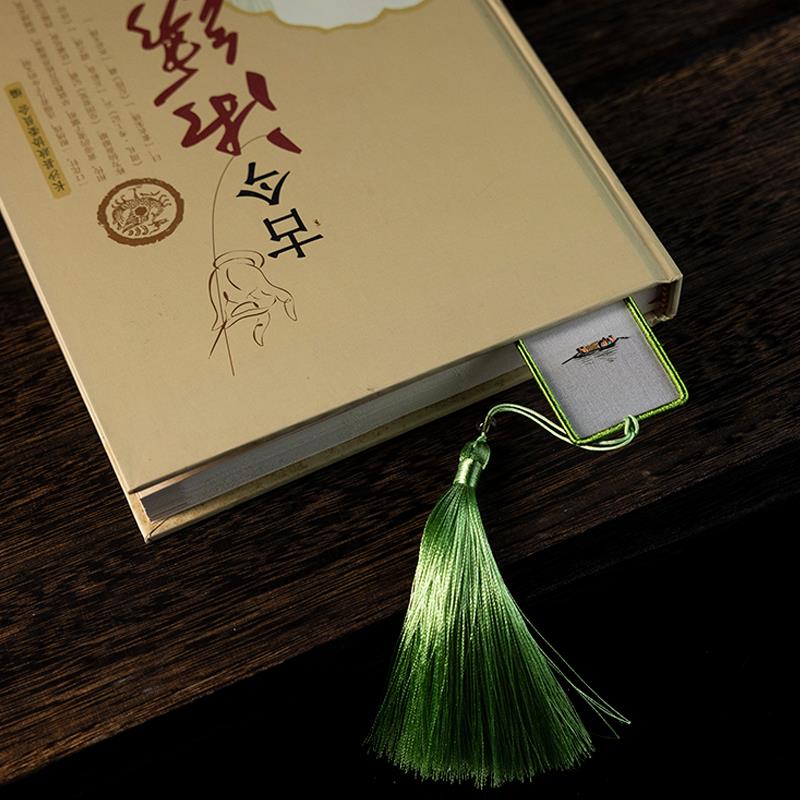 湘传礼湘绣成品文创手工双面绣书签湖南特色小工艺礼品伴手礼